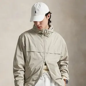Ralph Lauren Us Open Umpire Hooded Jacket In Refined Navy Multi